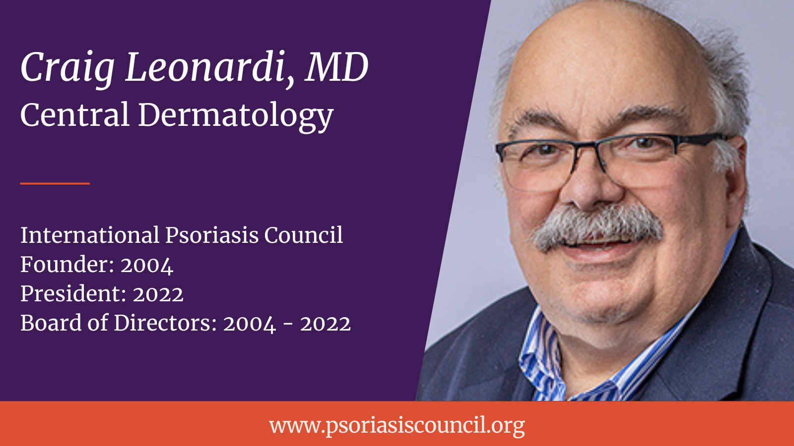 IPC Appoints New Honorary Founder - International Psoriasis Council